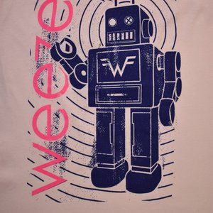 Weezer | Shirts | Weezer Mens Robot Graphic Rock Band Cradle Pink Shirt ...